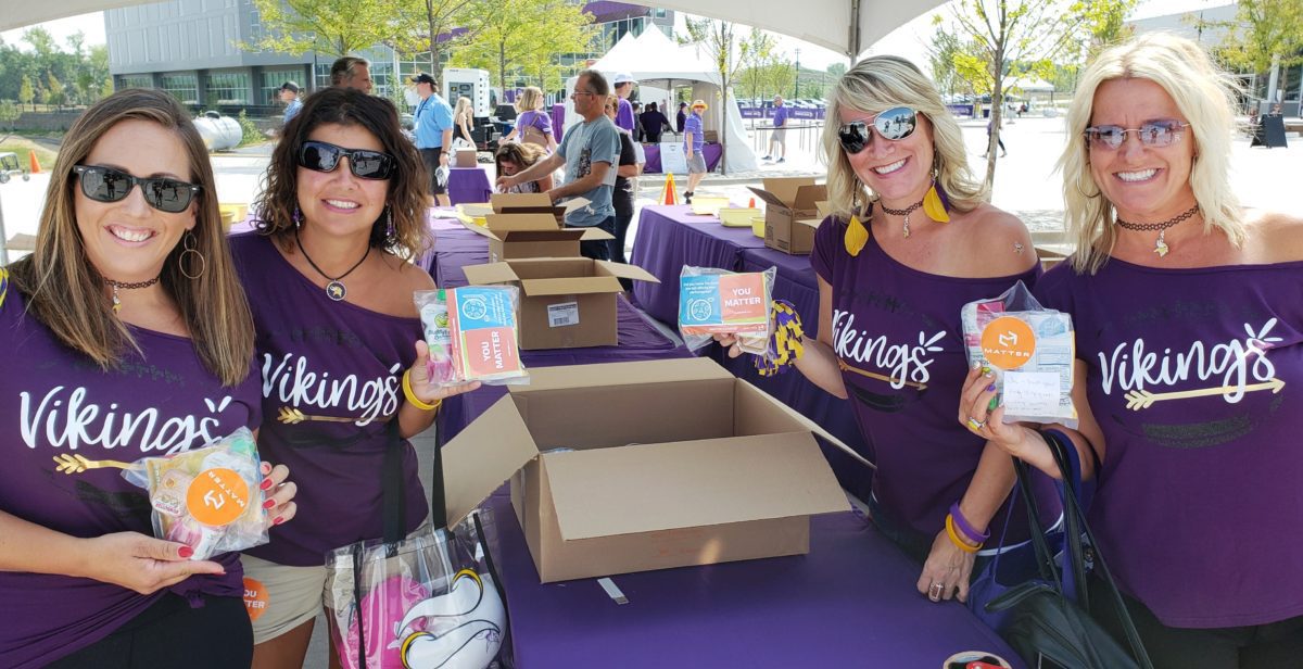 Minnesota Vikings Fans Score By Packing MATTERbox Snack Packs | MATTER