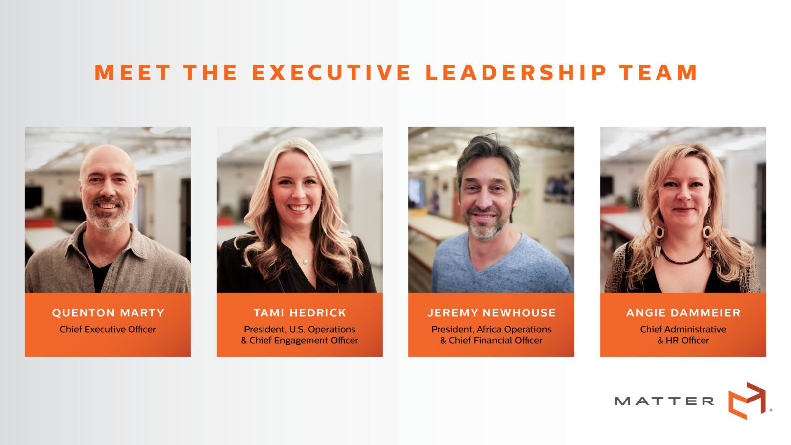 MATTER Announces Executive Leadership Promotions to Strengthen Mission ...